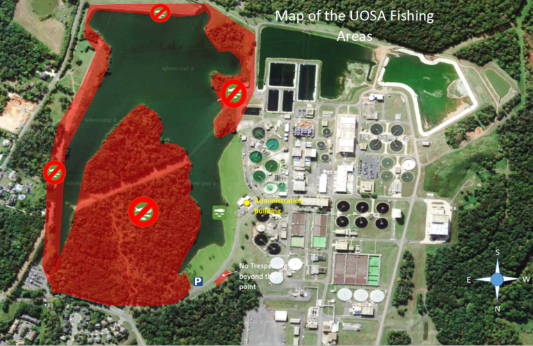 UOSA Public Fishing Area Map – UOSA